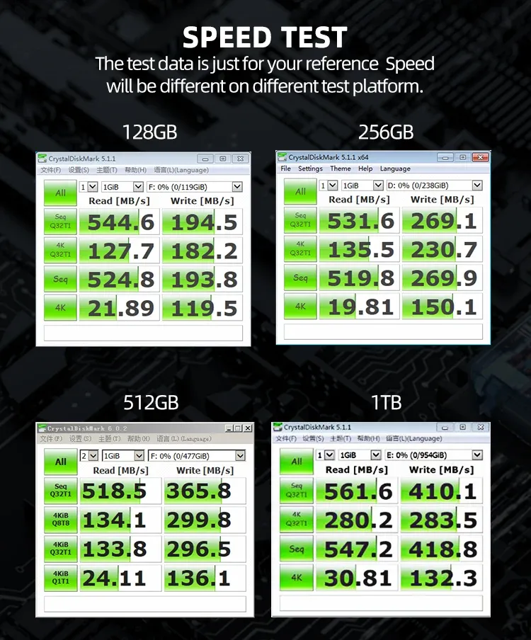 DHgate.com:OSCOO 32GB-256GB Sata M.2 2260 NGFF SSD Hard Drive Disk ...