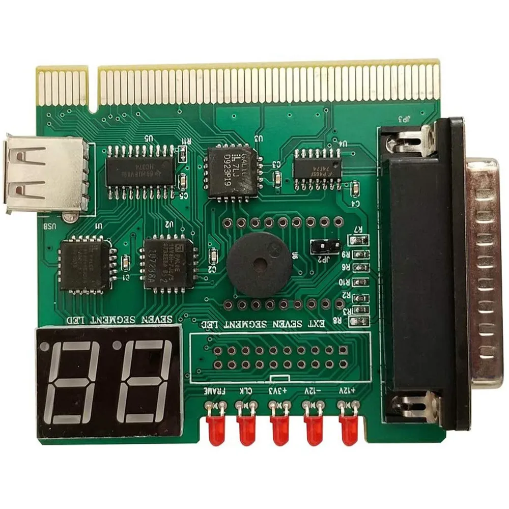 USB PCI PC Motherboard Diagnostic Analyzer POST Card with 2 Digit Error ...