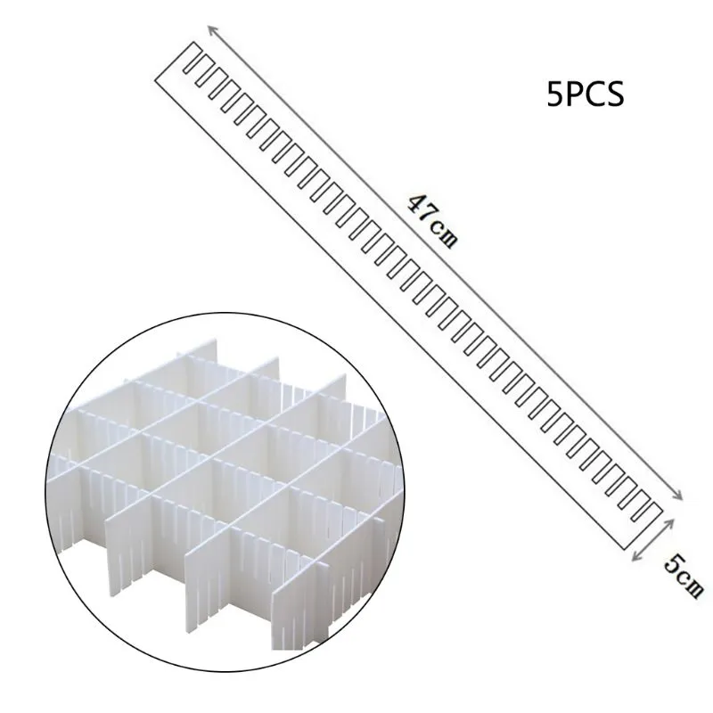 Expandable Drawer Dividers - 24 Pack Clear Adjustable Plastic Drawer ...