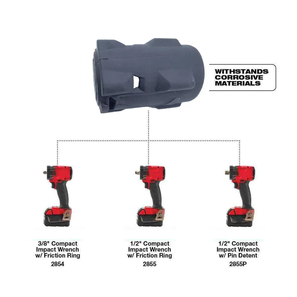 Premium Rubber Impact Wrench Boot Cover for 2854-20 & 2855-20 Power ...