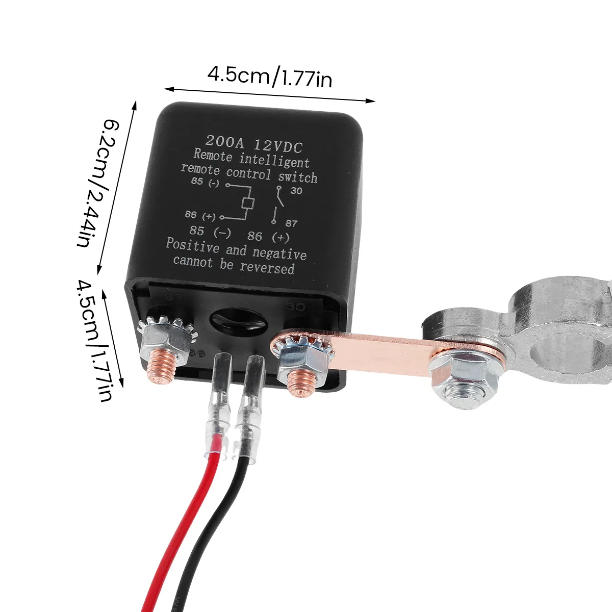 Dual Remote Car Battery Disconnect Relay 12V Anti Theft Battery Shut ...