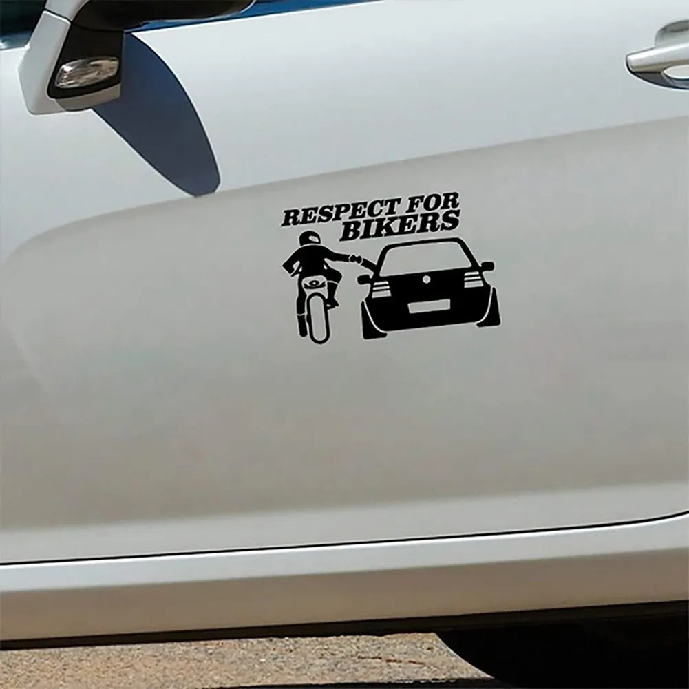 Respect For Bikers: 13x20cm Funny Vinyl Wrap Police Sticker For Auto ...
