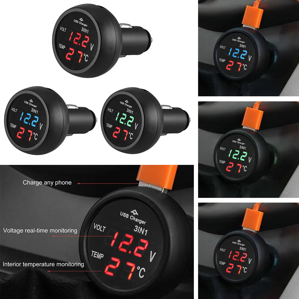 DHgate.com:12 Volt Car Power Adapter: Digital Voltmeter, Thermometer ...