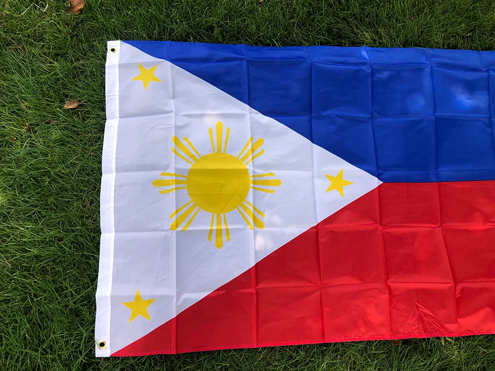 Philippine Flag - Premium Polyester 3x5 ft Hanging Philippines National ...