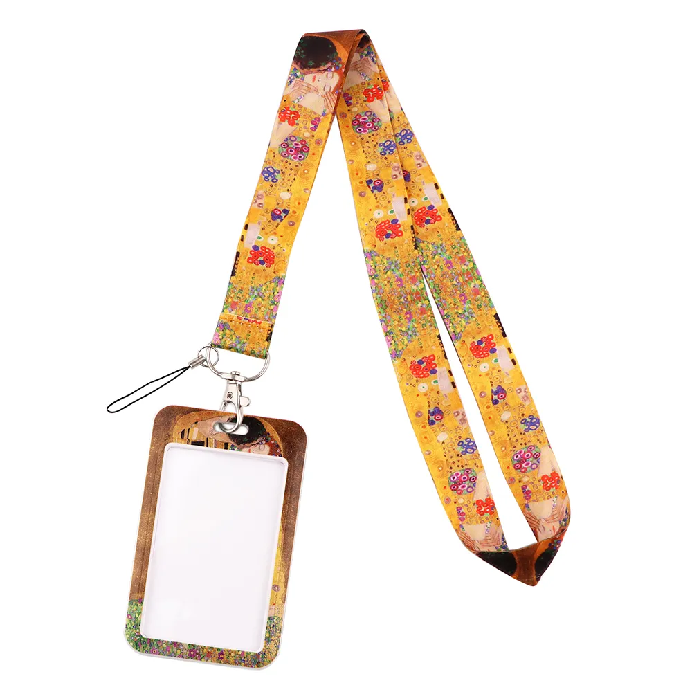 DHgate.com:Klimt Kiss Keychain Lanyard - Exquisite Art, Durable ...