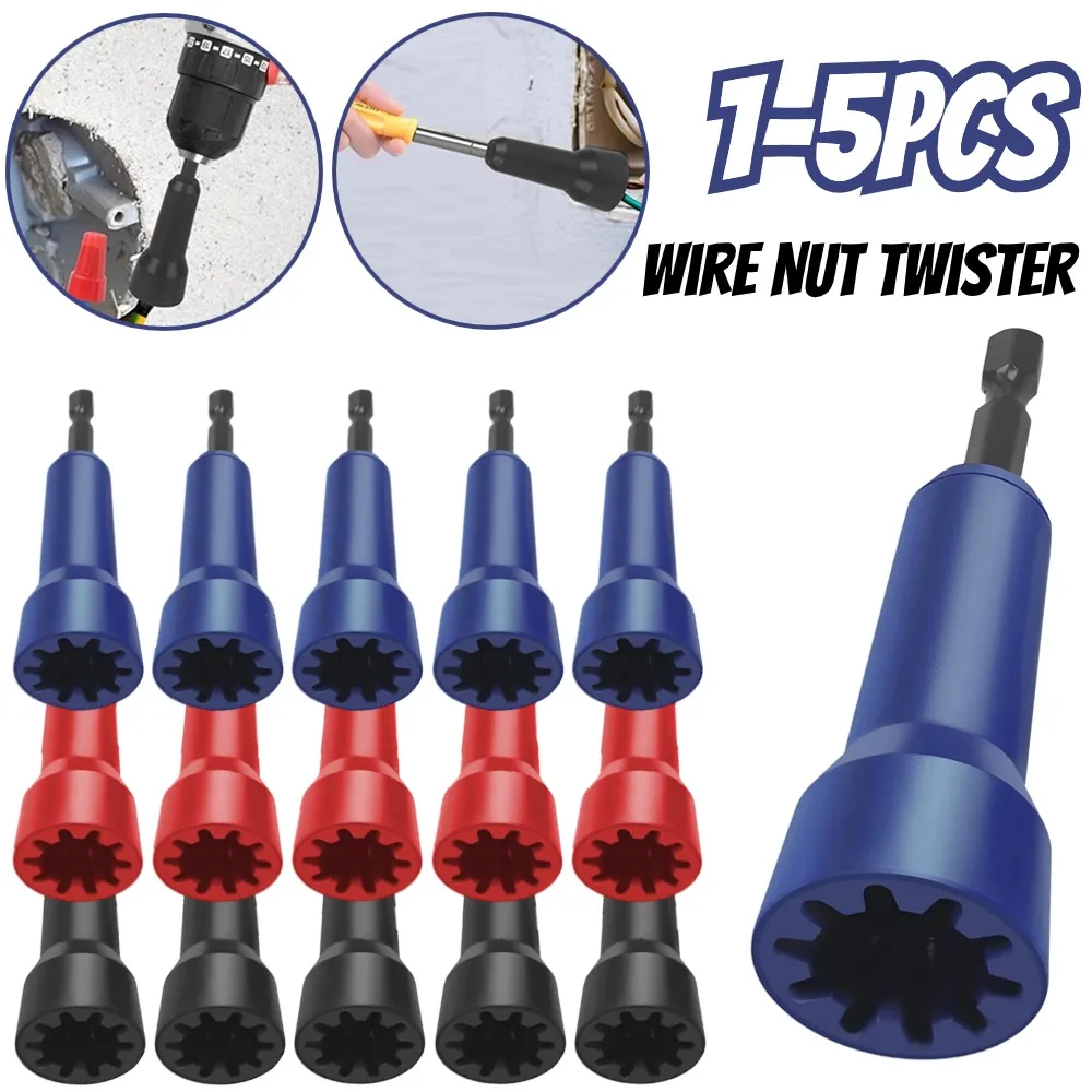 5-Piece Wire Nut Twister Tool - Quick Twisting Solution for Electrical ...