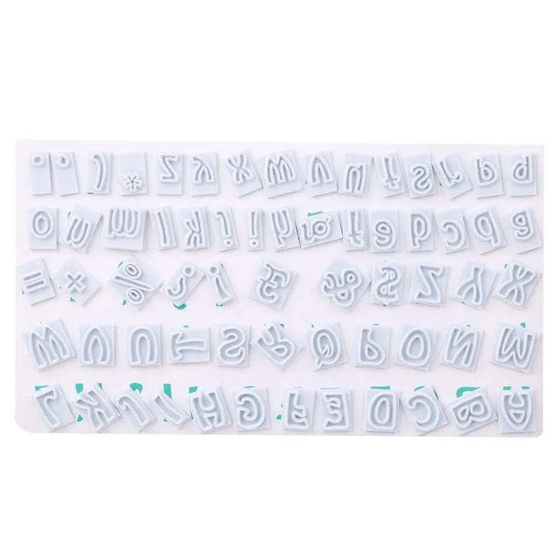 64 Character Alphabet Cake Decorating Letters Mold Set With Upper And ...