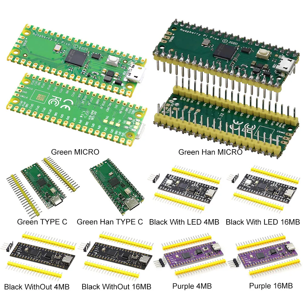 Raspberry Pi Pico RP2040 Cortex-M0+ Processor Microcontroller Board ...
