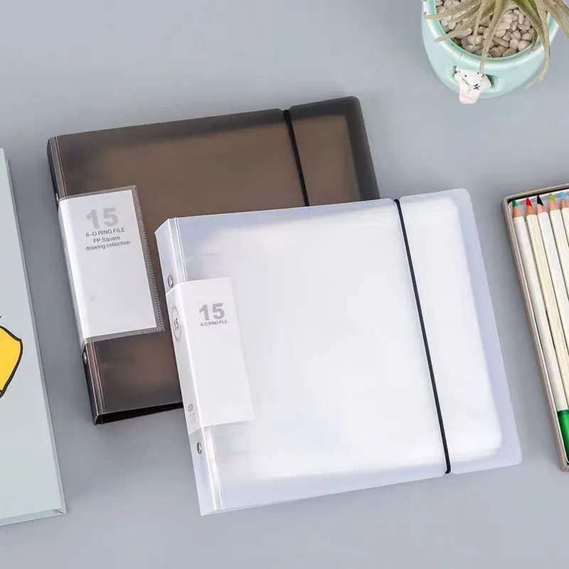 Clear A4 Size Plastic Report File Folder Document Organizer with Snap ...