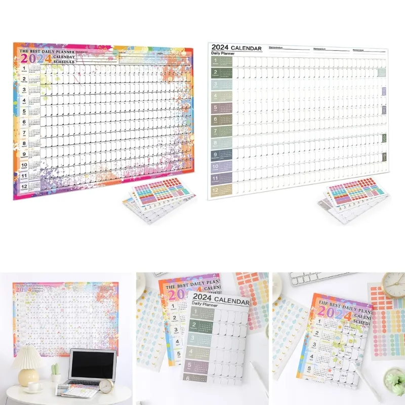 2024 Wall 2025 calendar Year Planner - Poster Size for 14 Months ...
