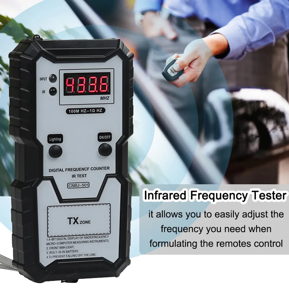 High-Precision Portable Infrared Frequency Tester for Vehicle ...