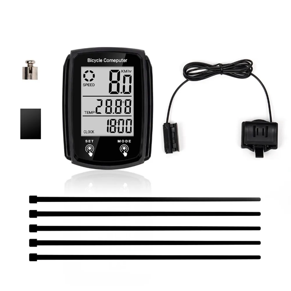 Bicycle Computer Wired Speedometer: Universal MTB Bike Cycling Speed ...