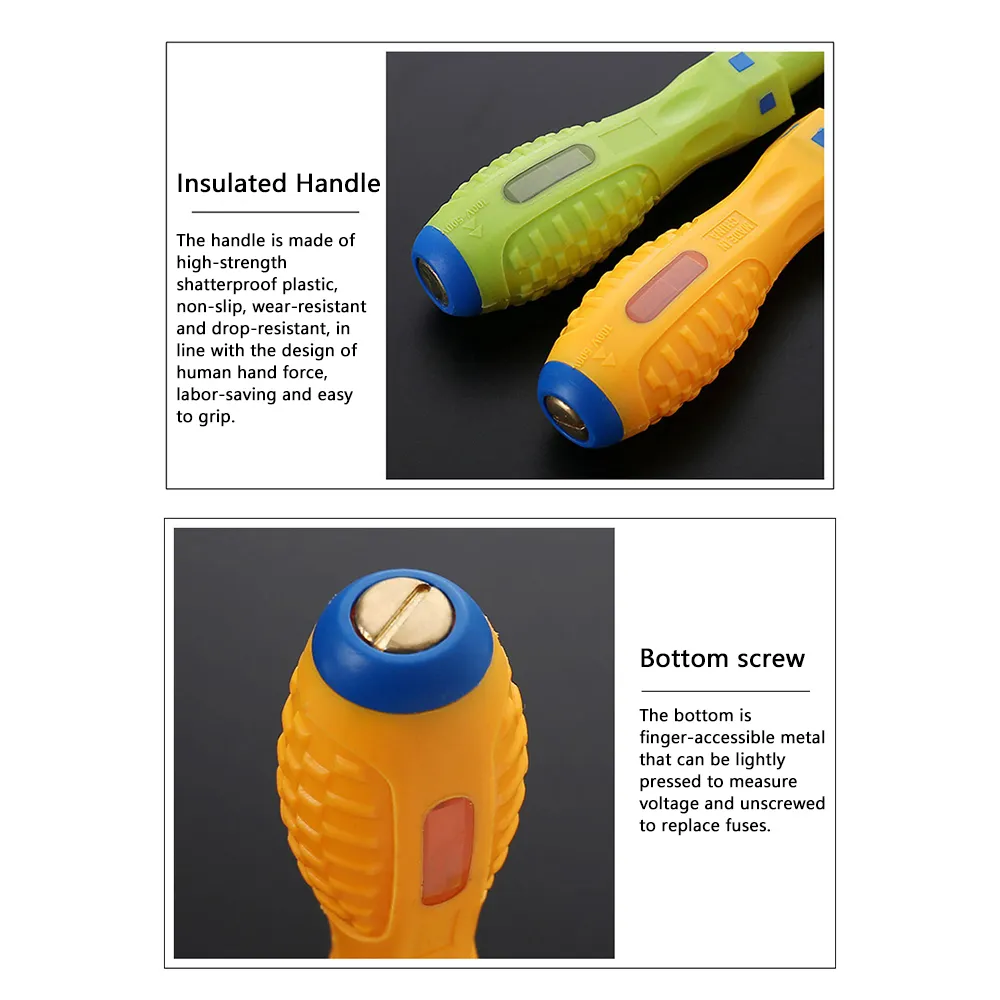 Electrician Test Pencil phillips screwdriver - Dual Purpose, Anti-Slip ...