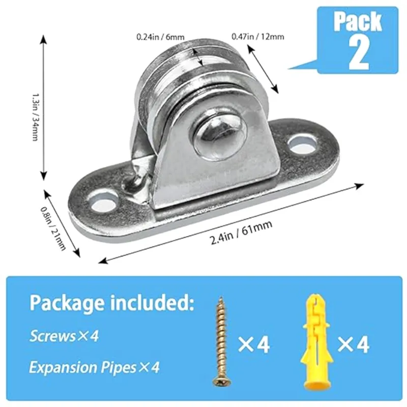 367D Single Pulley Block With Bearings Small Smooth Wheel For Ceiling ...