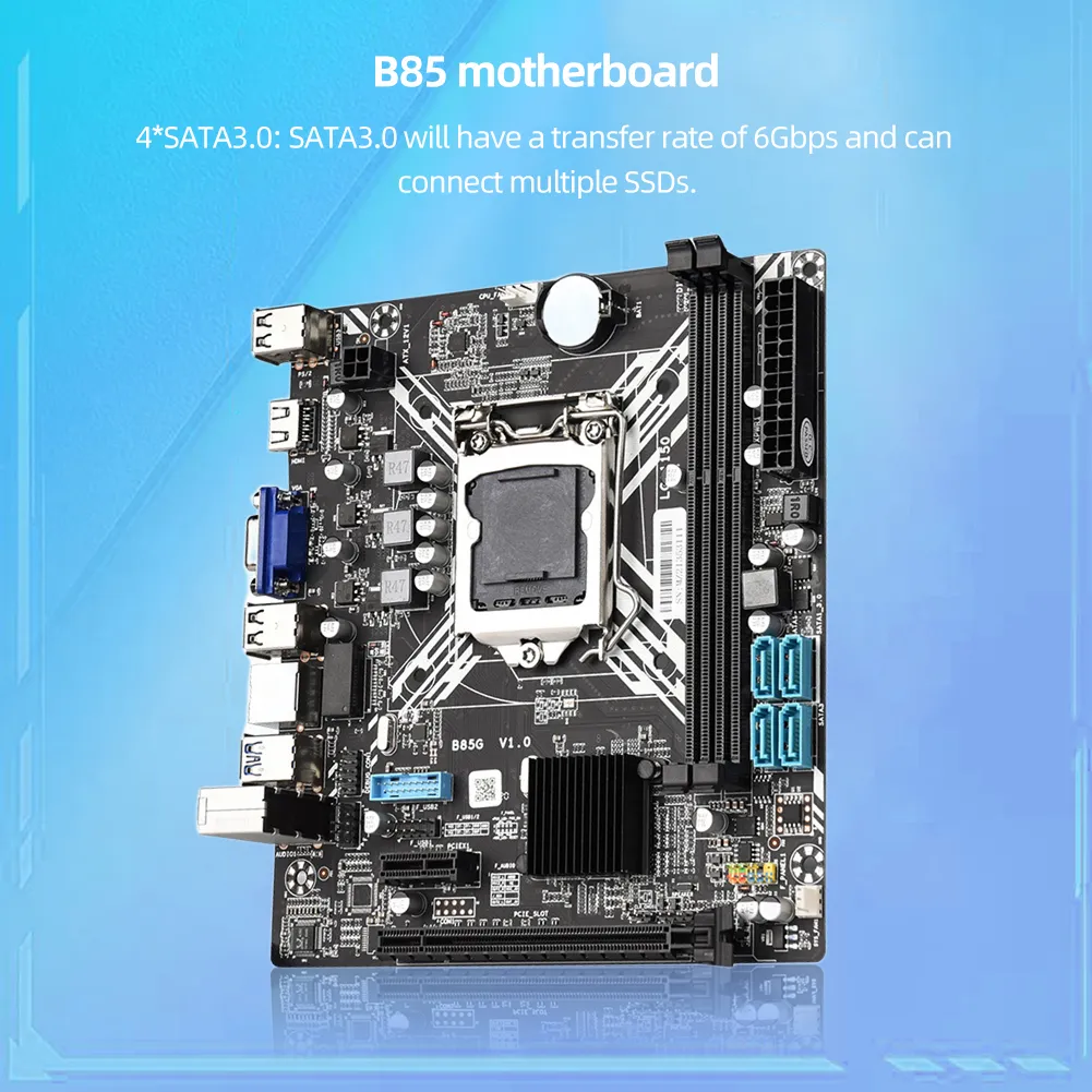 LGA1150 Motherboards DDR3 Dual Channel PC Motherboard With HDMI & VGA ...