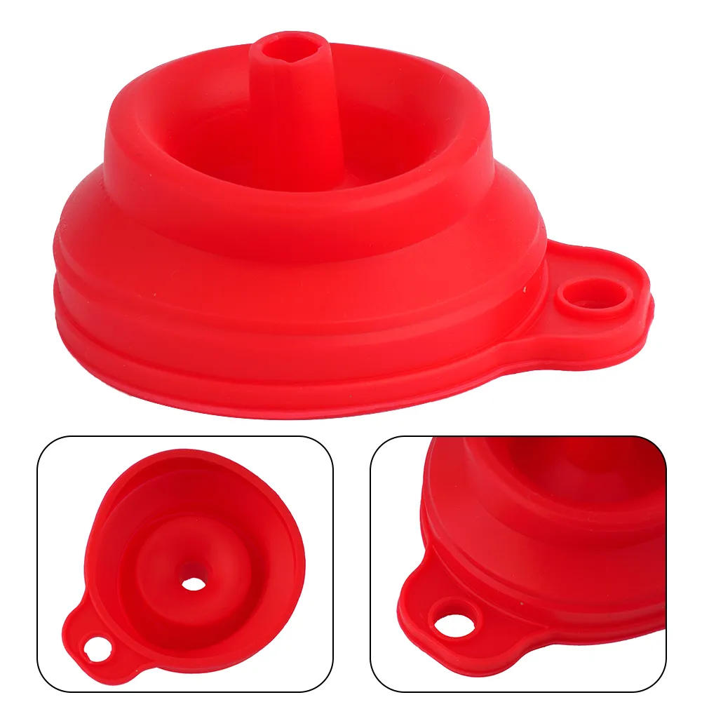 2024 Universal Silicone Fluid Transfer Funnel - Flexible Car Funnel for ...