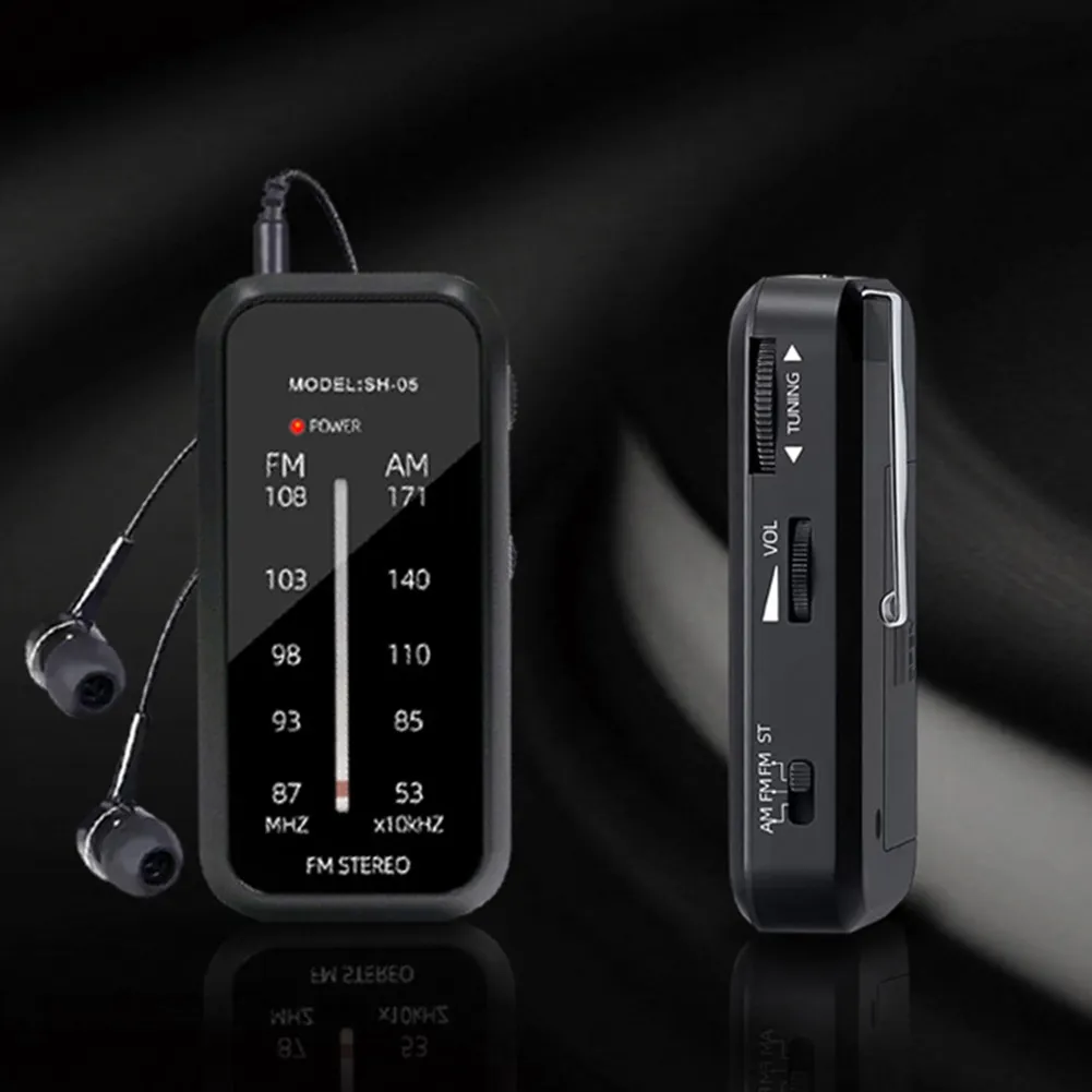 DHgate.com:Portable Mini AM FM Stereo Radio with Headphones and Back ...