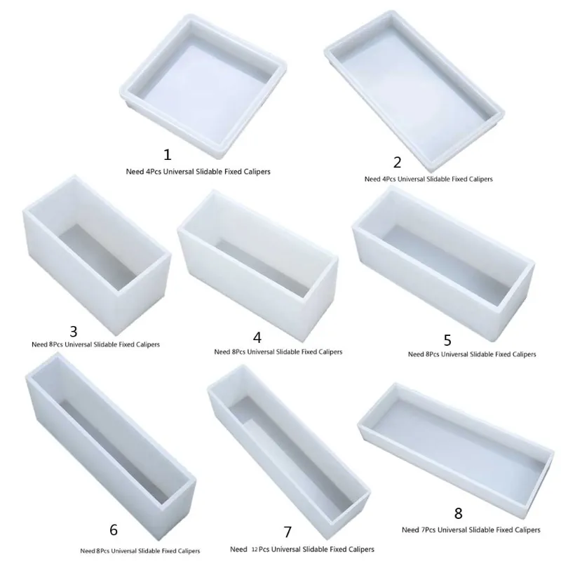 Super Large Rectangular Silicone Molds 3D Rectangle Resin Art Mould ...