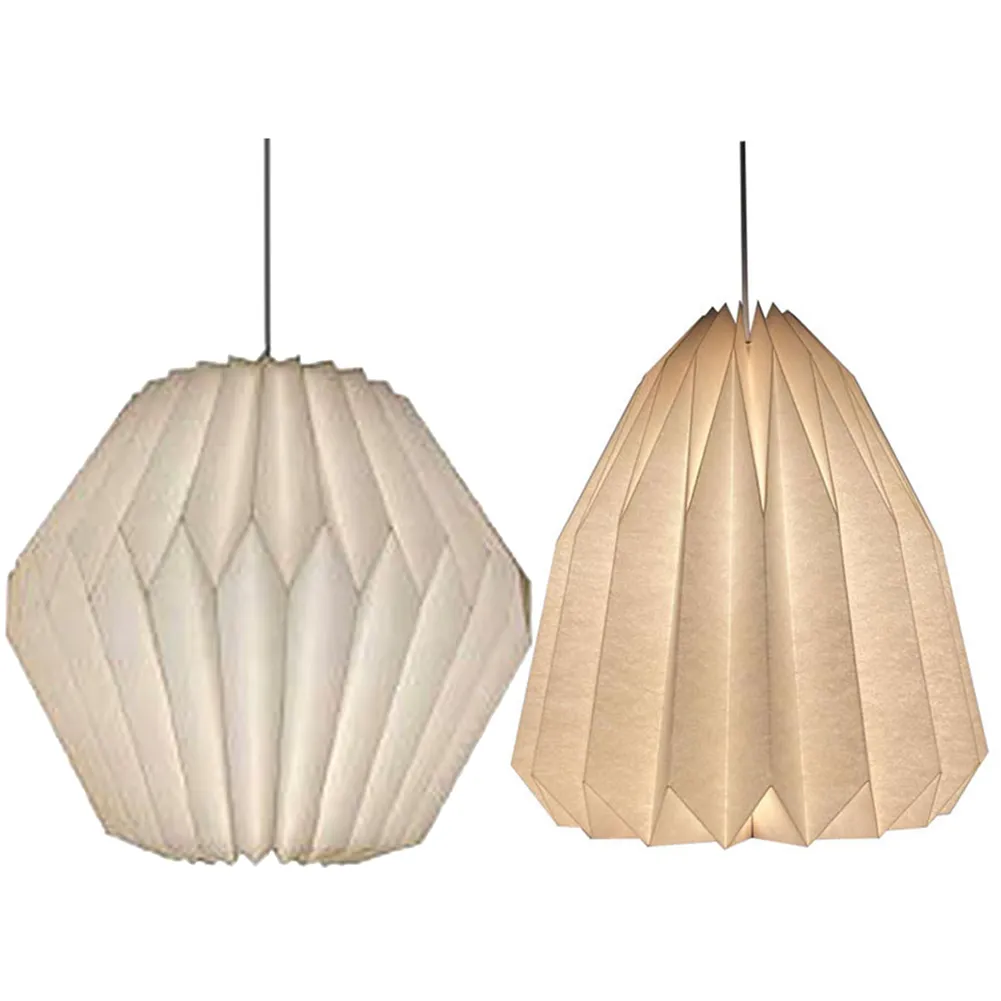 Origami Ceiling Lamp Shades - Foldable Pendant Light Covers for Bedroom ...