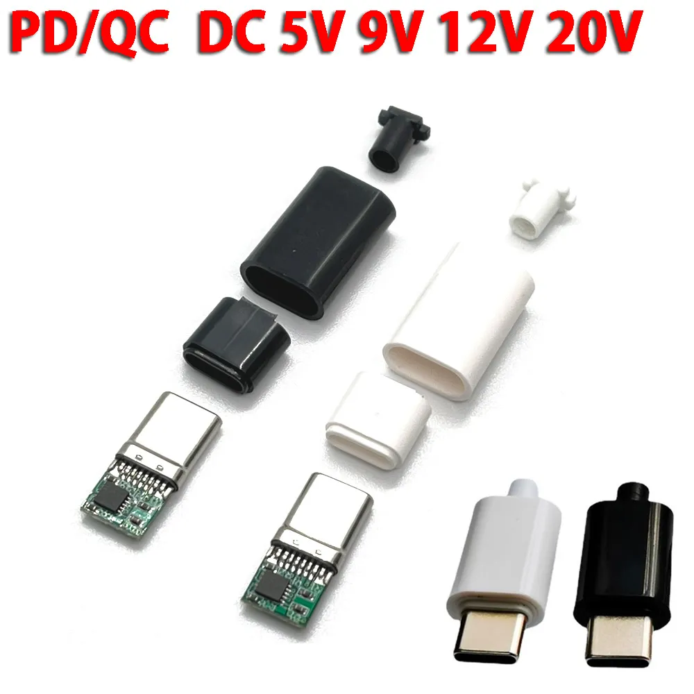 DC 5V USB Charger, Type C PD/QC Fast Charge Trigger Module 5V, 9V, 12V ...