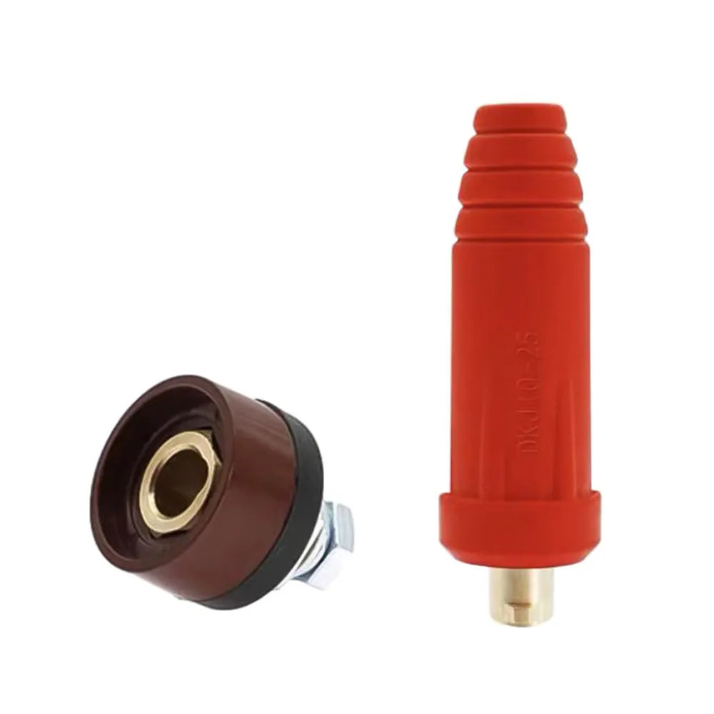 2-Piece DKJ10-25 Quick Fitting f panel cable Connector Set for TIG ...