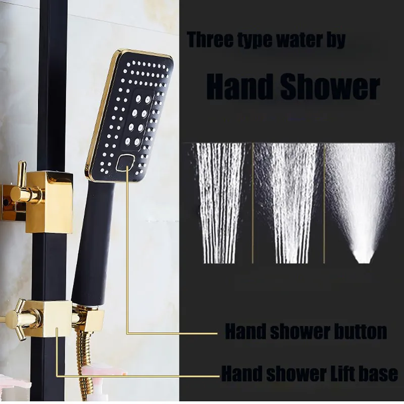 Luxury 12 Rainfall Shower System - Thermostatic Mixer, ABS Head, Hot ...