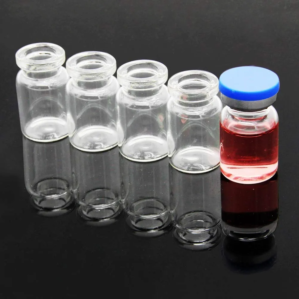 Small Glass Vials - 5ml Clear Glass Headspace Vials with Plastic ...