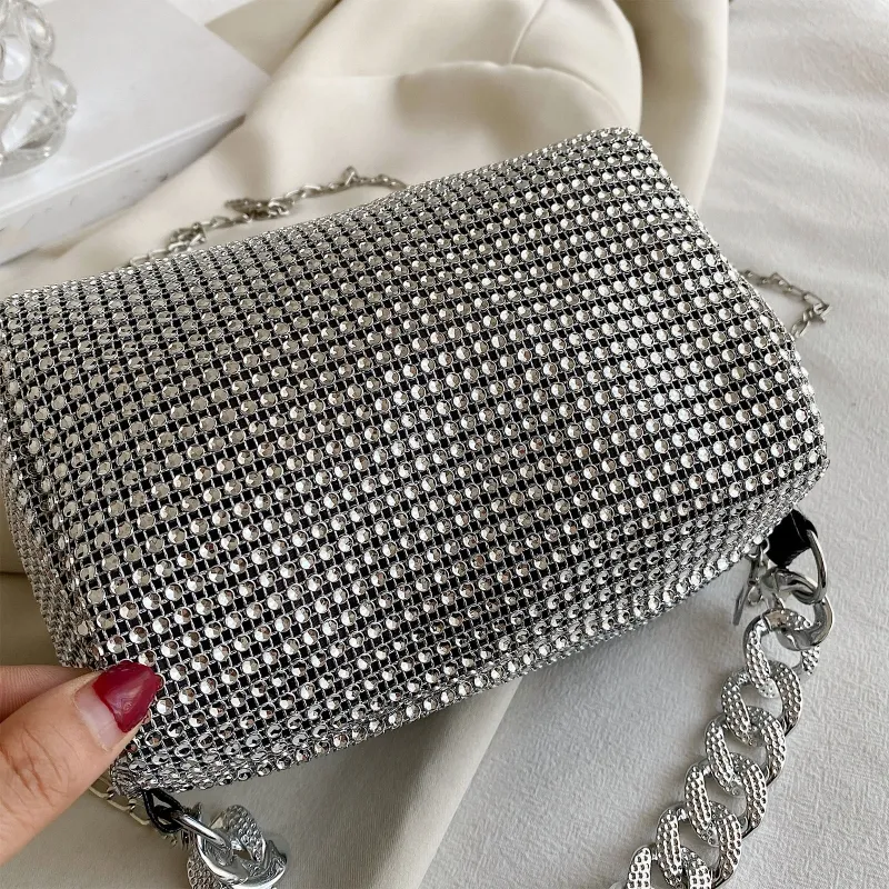 Small Evening Purse Auliuse Rhinestone Crossbody Bag Women Bling ...