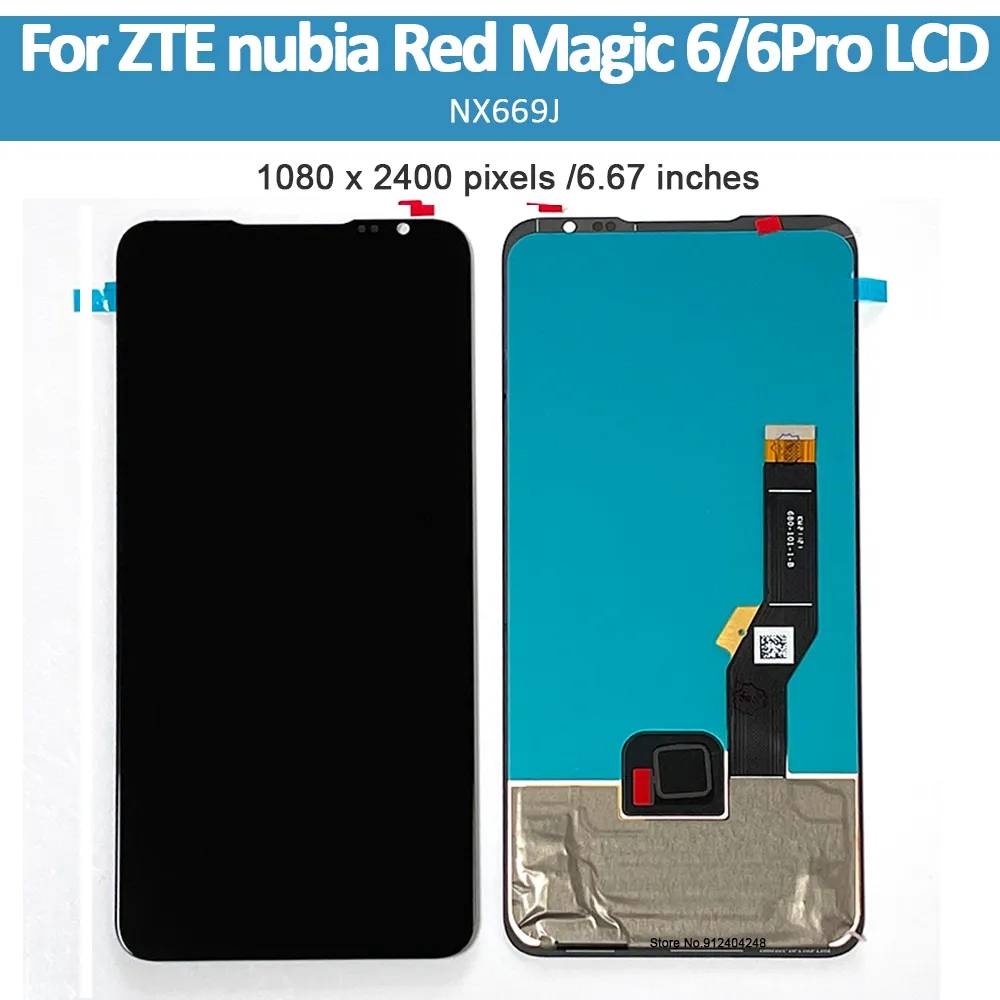 Red Magic Zte Nubia 6.8 Affichage AMOLED AMOLED Écran Tactile Pour 6pro 6Spro De Dropshipping ...