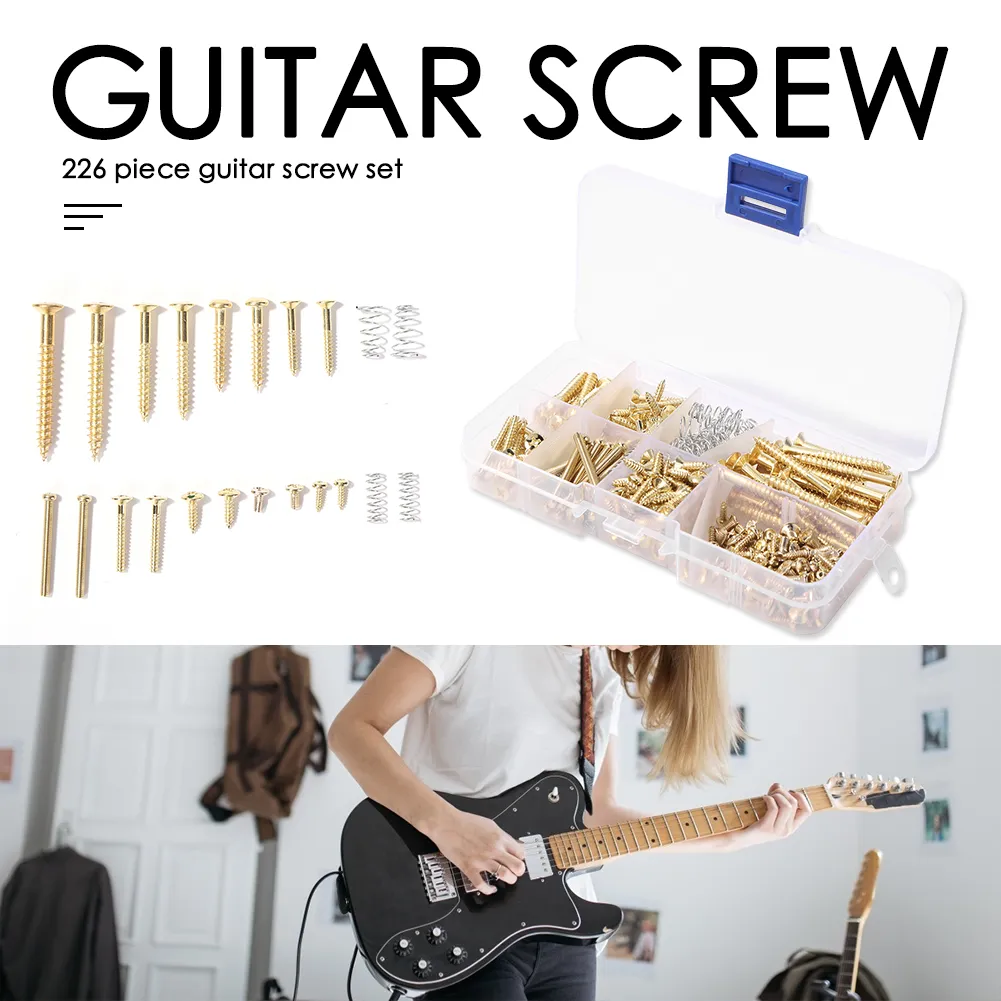 Electric Guitar Screws for Pickguard and Back Plate Mount, DIY Luthier ...