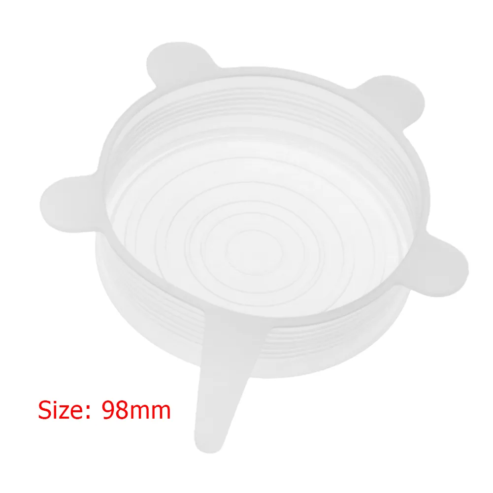 Silicone Stretch Lids - Reusable Food Wrap Covers, BPA-Free Silicone ...