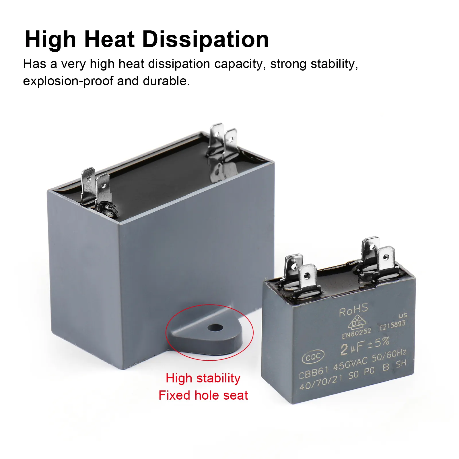 CBB61 AC Capacitors: 450V Fan Motor Run Capacitor Set - Shop Now for ...