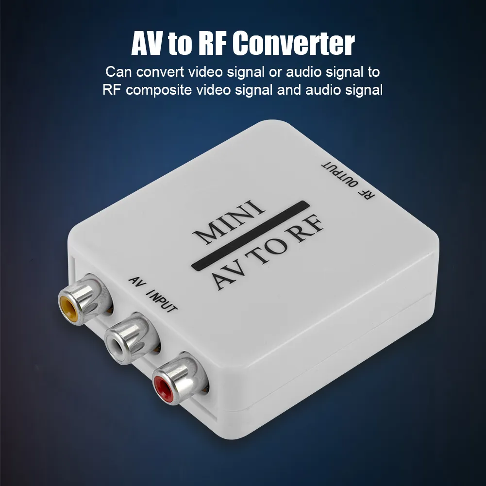 AV to RF Converter Portable Mini HD Video Adapter Box with Classic ...
