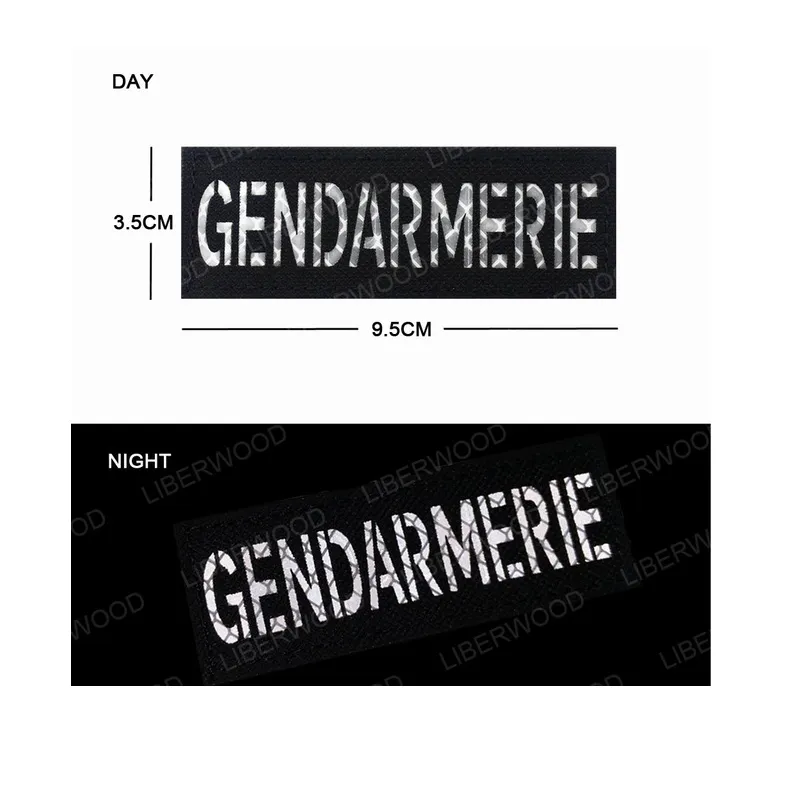 Reflective Tactical Appliques For Iron Industries Vest And Uniforms ...