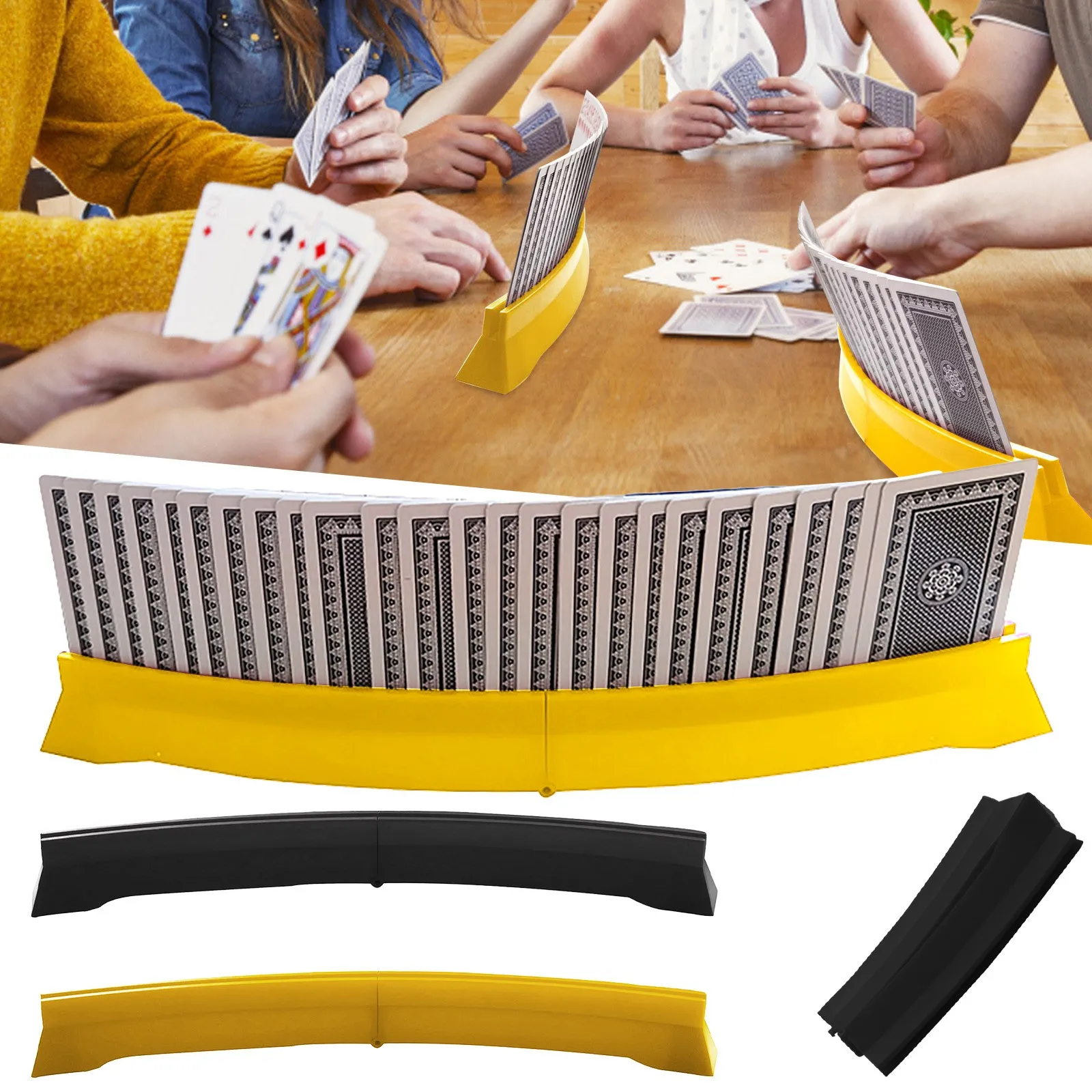 Hands-Free Poker Card Holders: Foldable Game Playing Card Tray Display ...