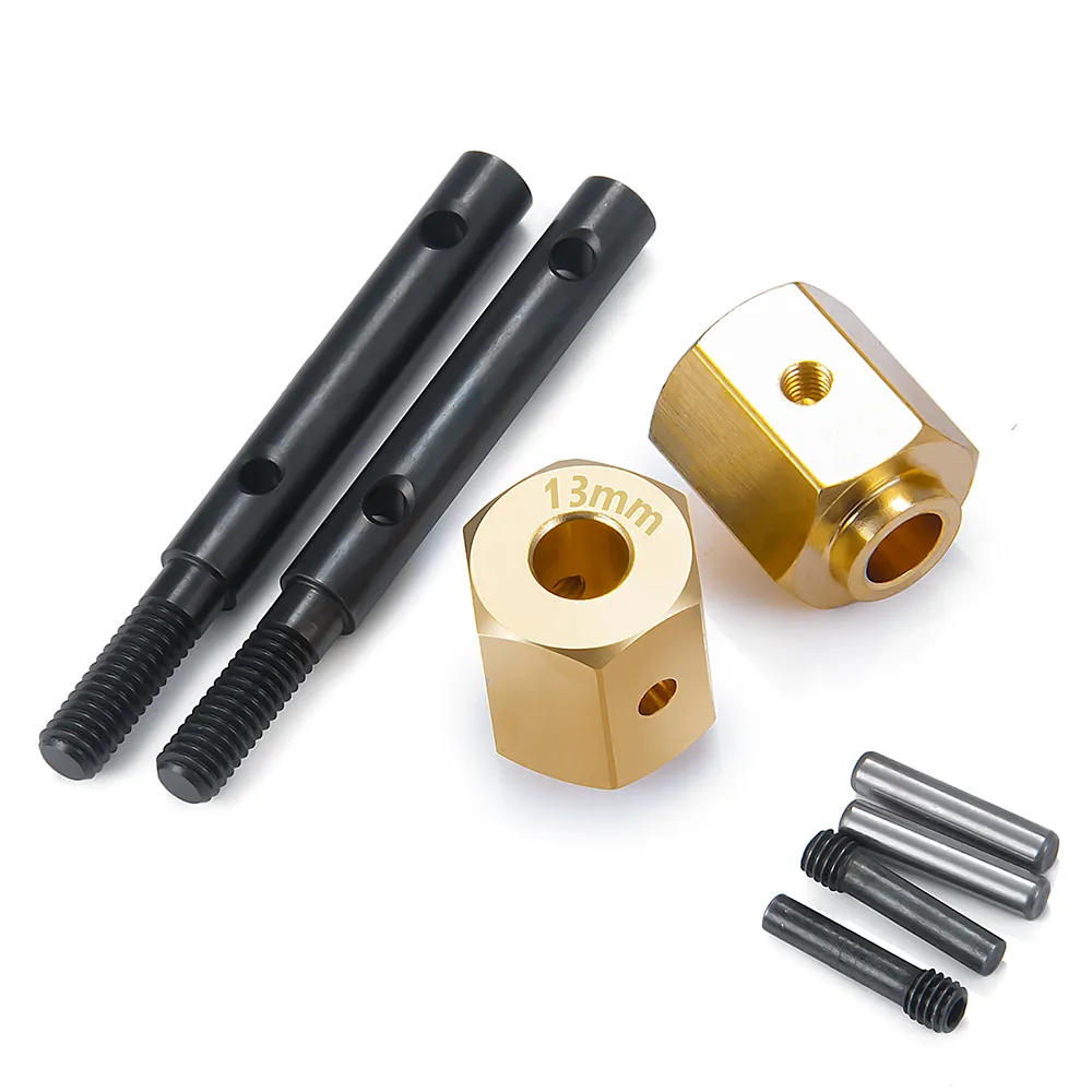 DHgate.com:YEAHRUN Portal Axle Drive Gear Shaft + Wheel Hub Extended Adapter for Axial SCX10 III ...