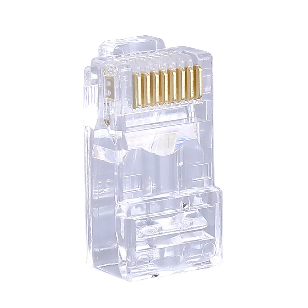 Wholesale 100 Unshielded RJ45 Cat6 Connector 8P8C Crystal Modular Plugs ...