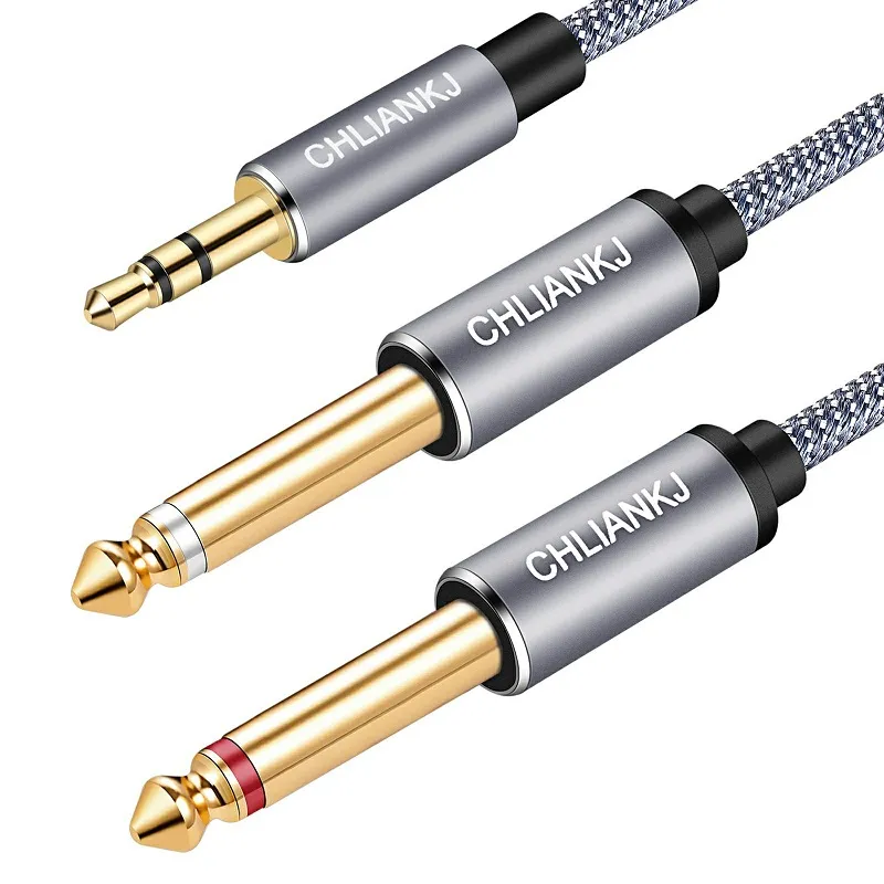 DHgate.com:Shuliancable 3.5mm to Dual 6.35mm Y-Splitter Cable for Audio ...