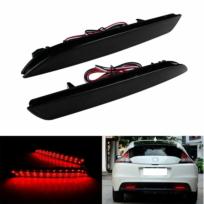 DHgate.com:2X Red LED Lens Bumper Reflector Tail Brake Lights for Honda ...