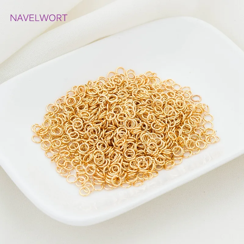 DHgate.com:18K Gold Plated Split Jump Rings 100PCS 3/4/5mm Open Jump ...