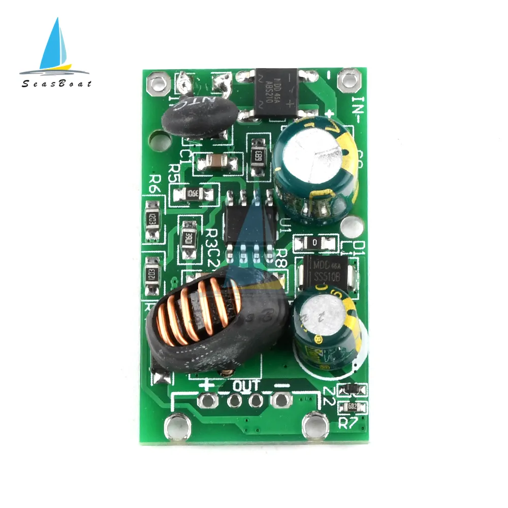 Wide Input DC to DC Buck Converter - 9V-90V to 5V/12V 2A Step-Down Power Supply Module, Non ...