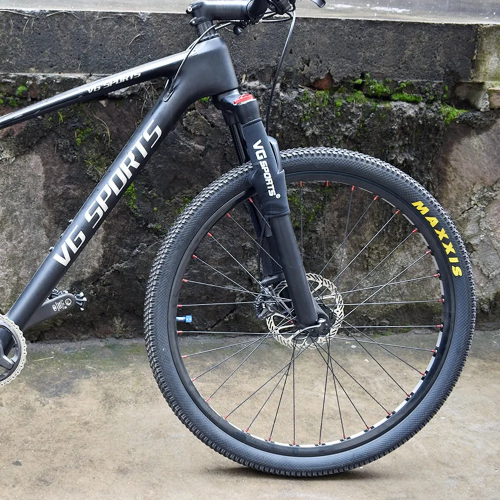 UpgradedCarbon Fiber Bike Fork Protector Guard Wrap Cover Mountain Bike ...