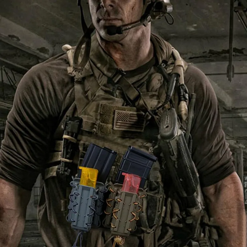 Tactical Molle Magazine Posing Pouch Case With Double Fast Attach ...