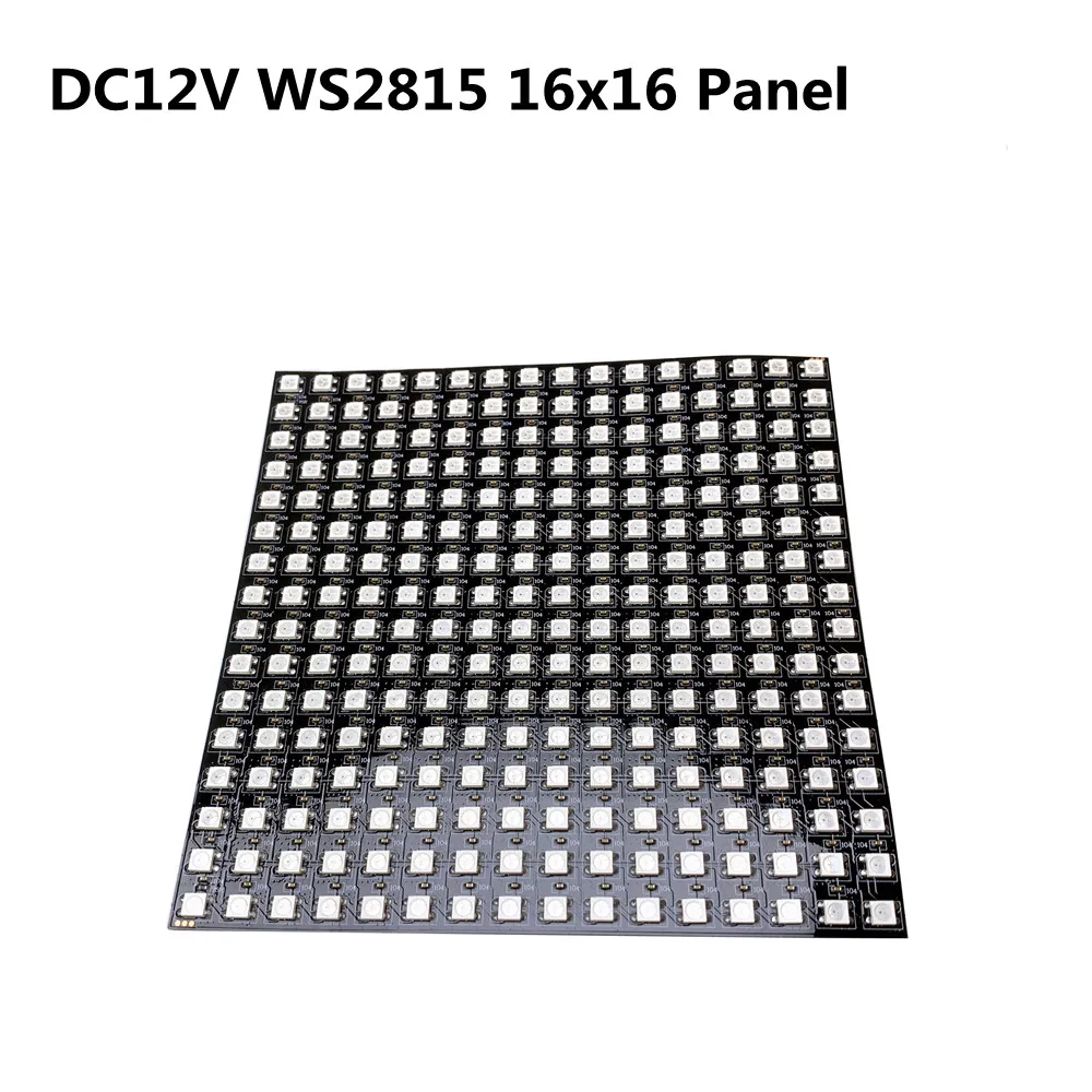 Led Display Panel Board 12V RGB LED Digital Flexible Addressable 8x8 ...