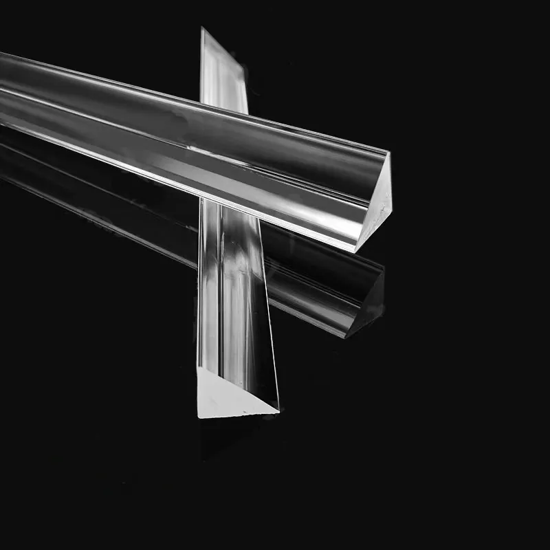 Acrylic Triangle Bar Strip Solid Transparent Plexiglass Rod Right ...