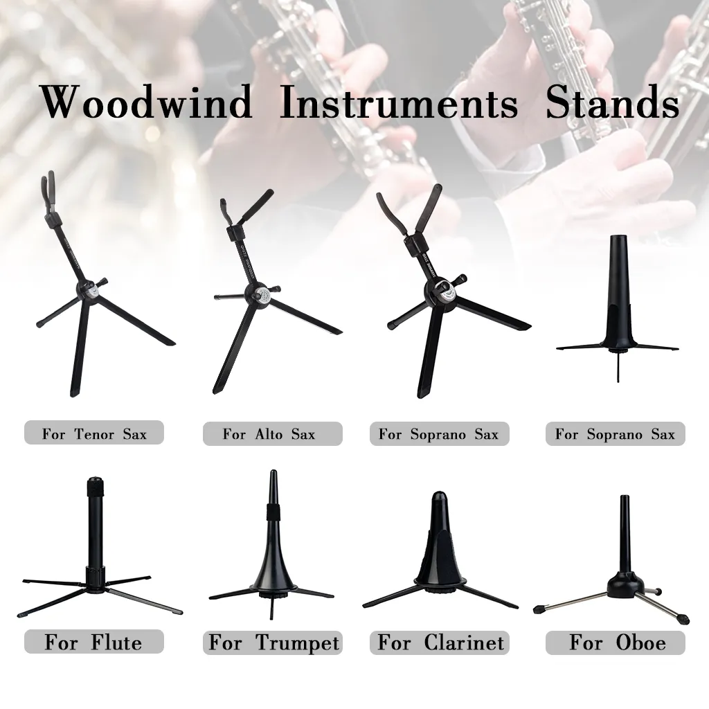 Foldable Alto Tenor Saxophone Stand Holder with Base Bracket for ...