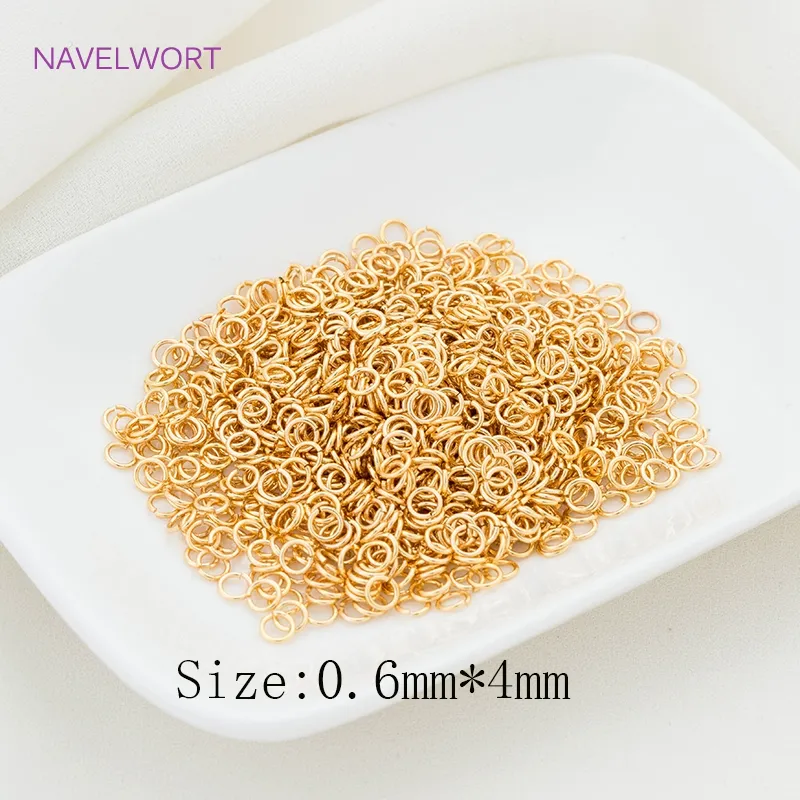DHgate.com:18K Gold Plated Split Jump Rings 100PCS 3/4/5mm Open Jump ...