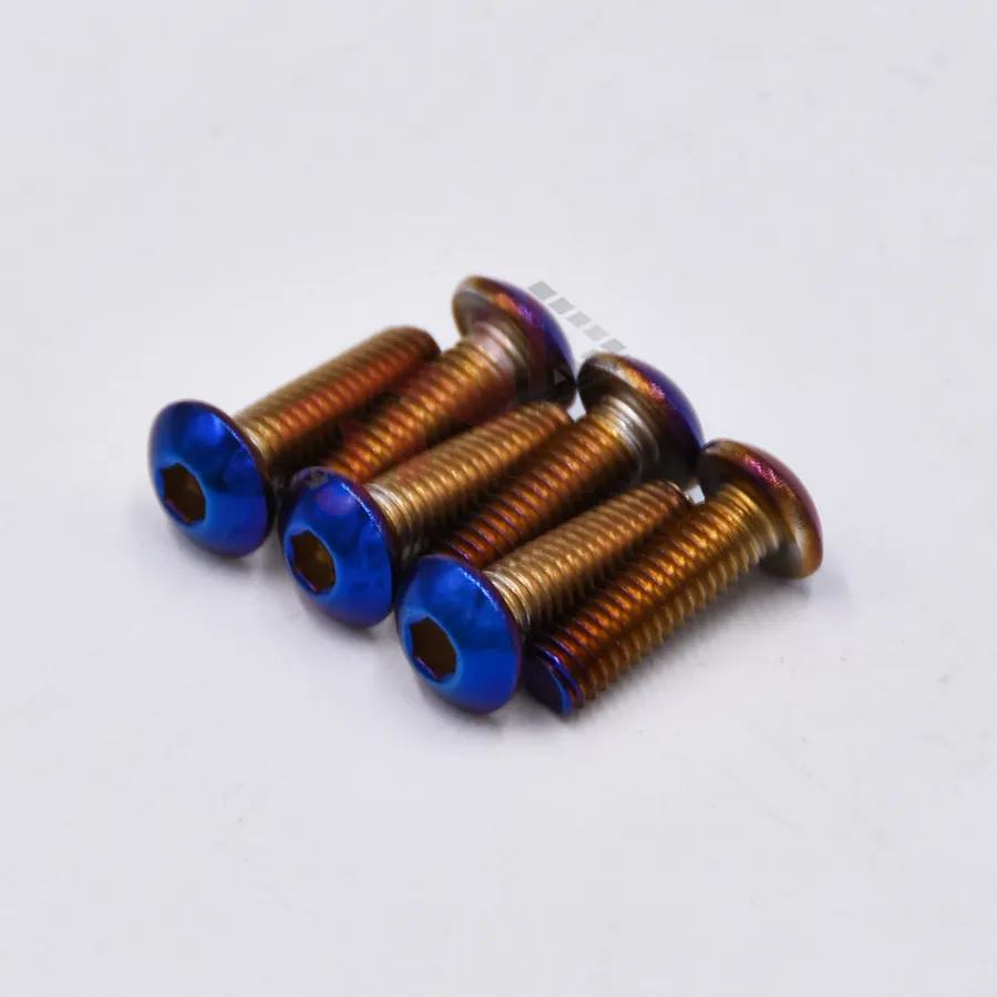 M5x20 Brunt Blue Round Bolt Boss Kit Bolts Steering Wheel Horn Switch ...