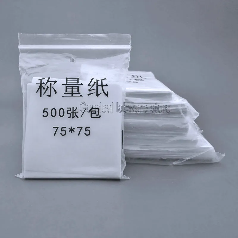500 Pack of Square Sulfate Weighing Paper for Lab Use, 60/75/90/100 ...