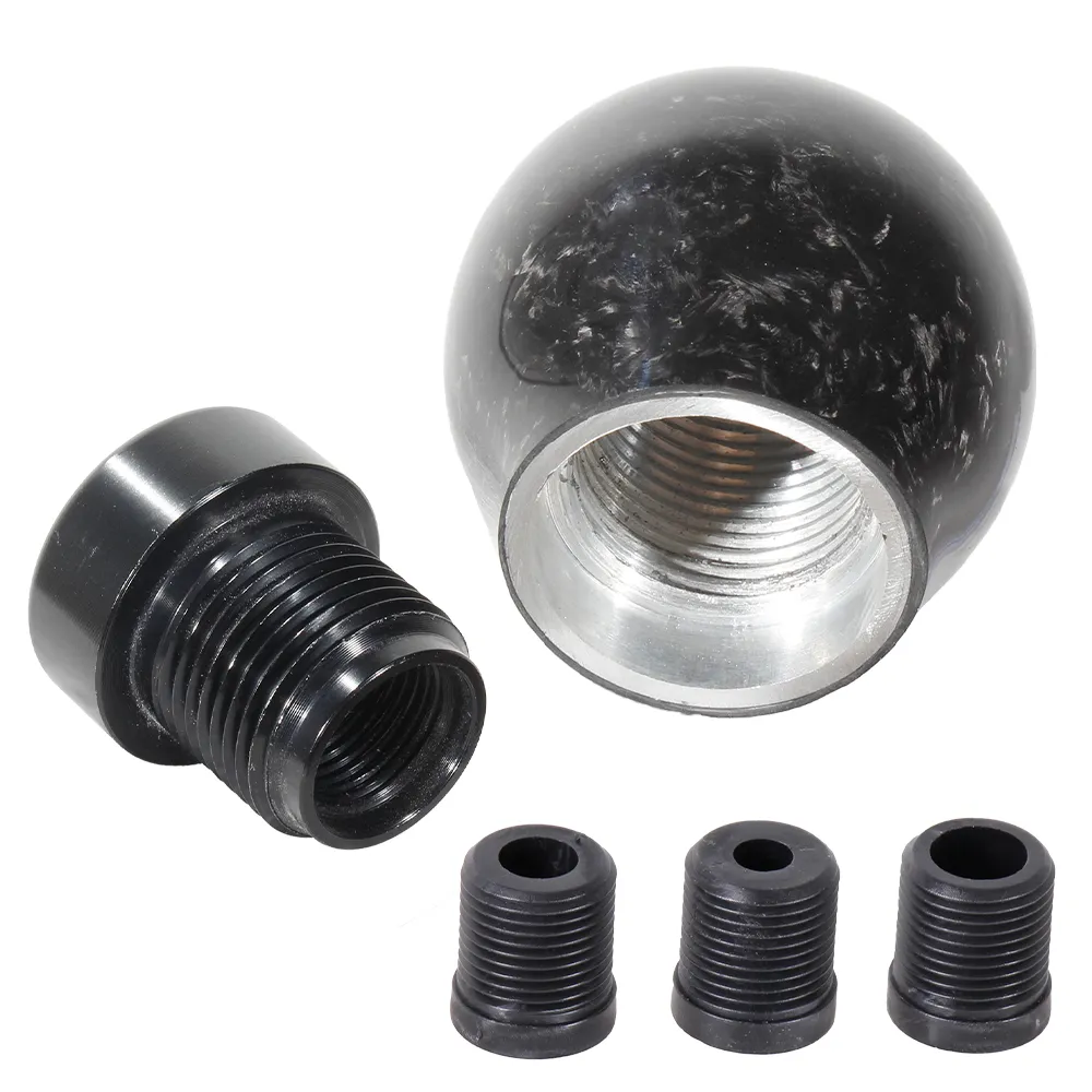 Forged Steel M8/M10/M12 Fiber Shifter Knob Car Gear Shift Handle Lever ...